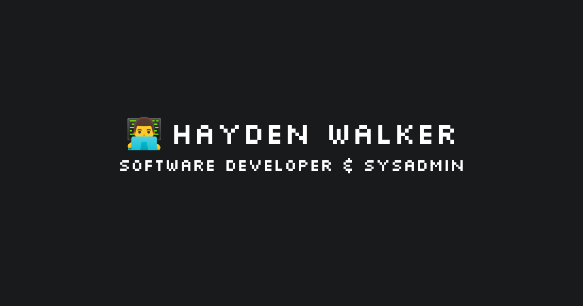 Hayden Walker - www.haywalk.ca